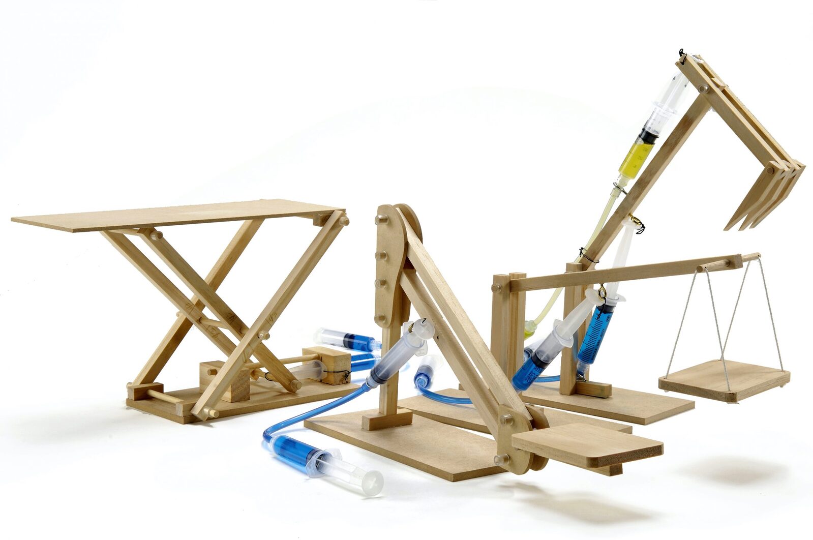 Hydraulic Mini Machines - 4 Pack - Use The Power Of Hydraulics