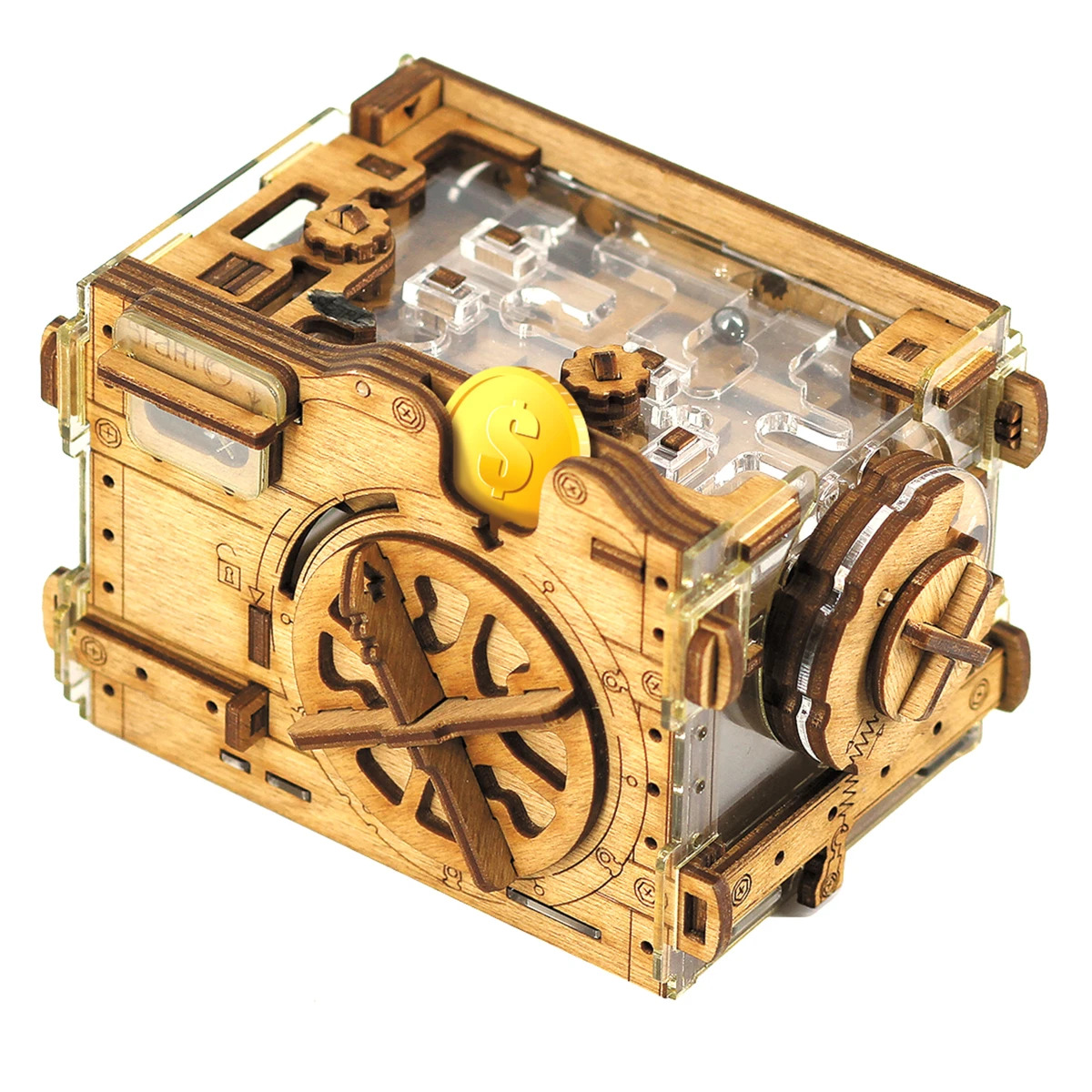 A-maze-ing Safe Wooden Puzzle Box