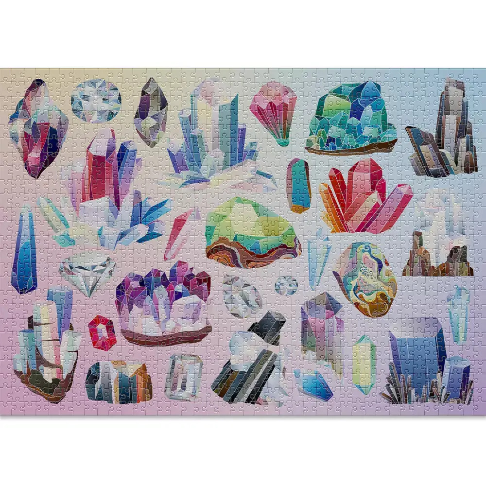 Crystals 1000pc Jigsaw Puzzle - Engaging Challenge