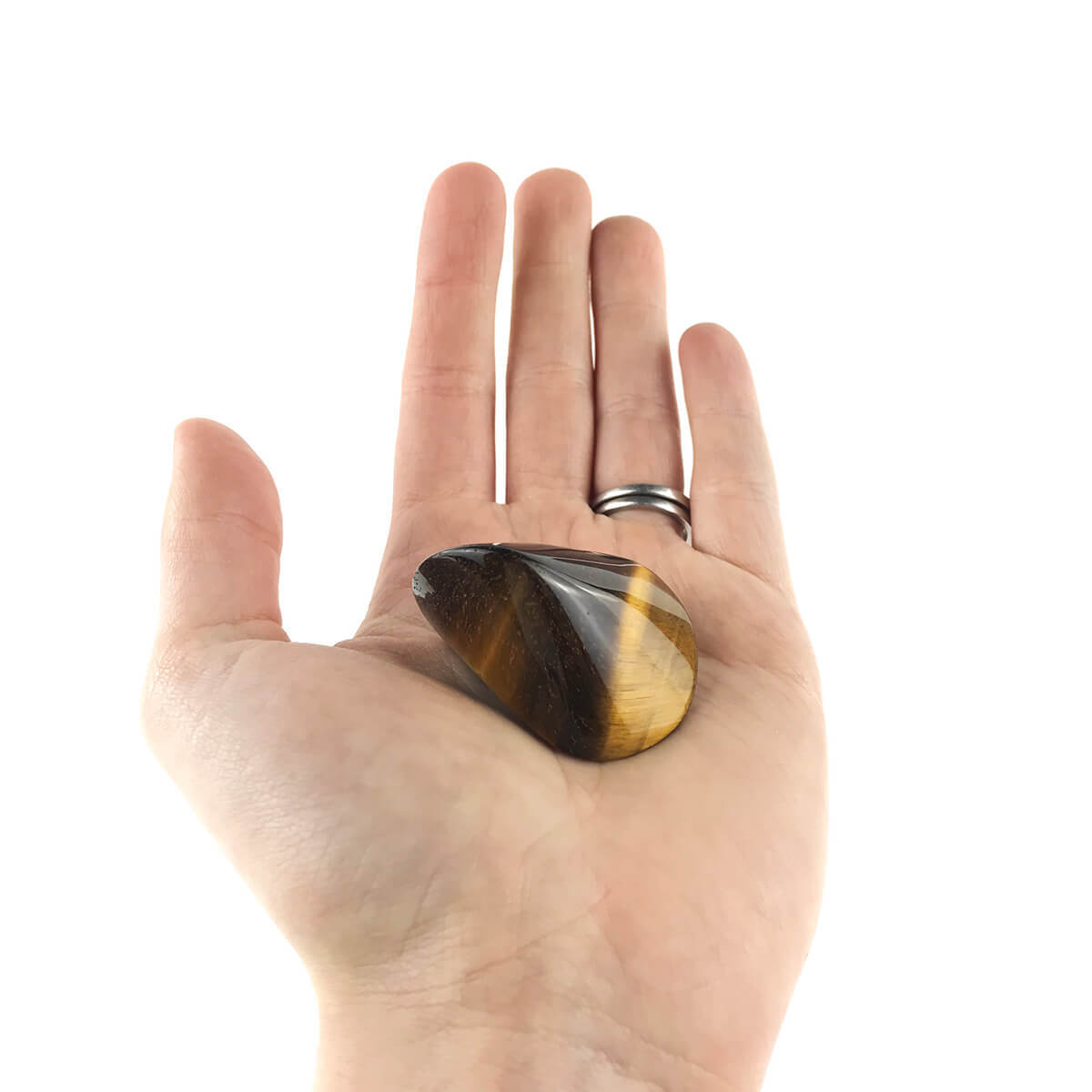 Tiger Eye Oloid - A Precious Stone Fidget Device