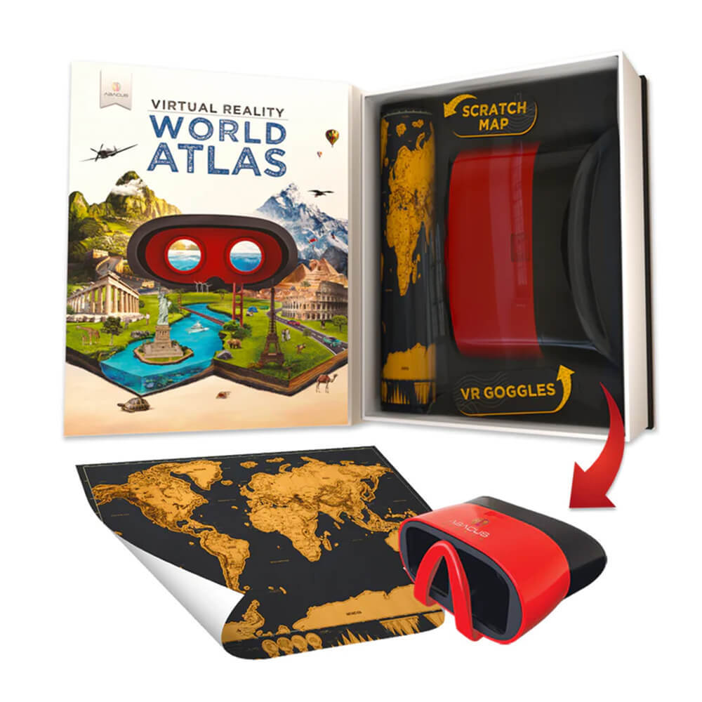 World Atlas Virtual Reality Deluxe Gift Set - Explore the World